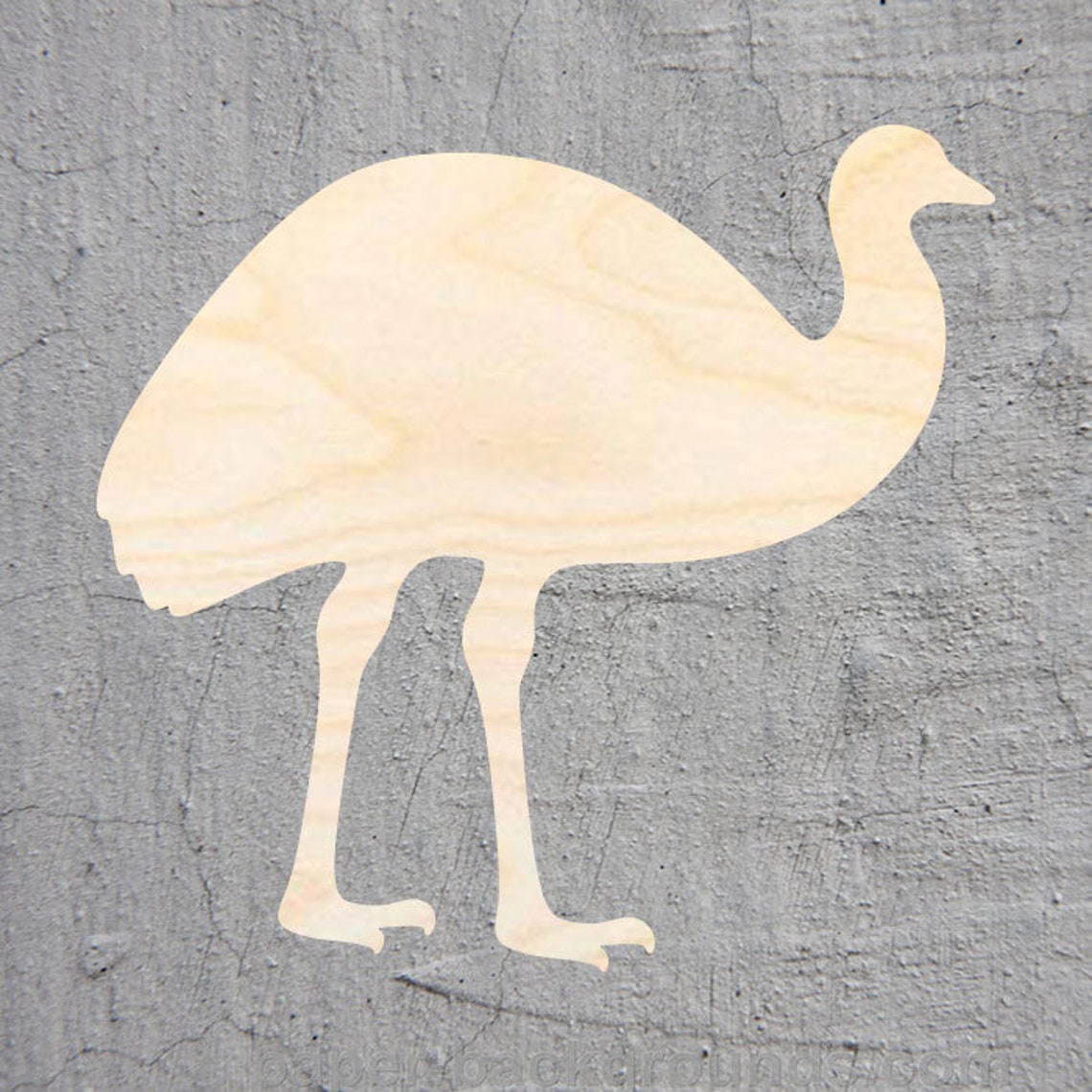 Emu silhouette Laser Cut Out Wood Shape Craft Supply | Etsy