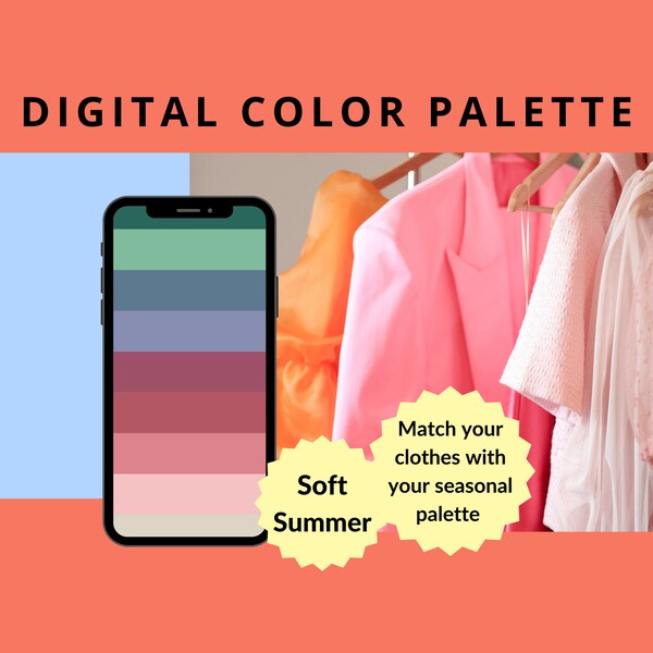 Soft Summer Color Swatches - Etsy