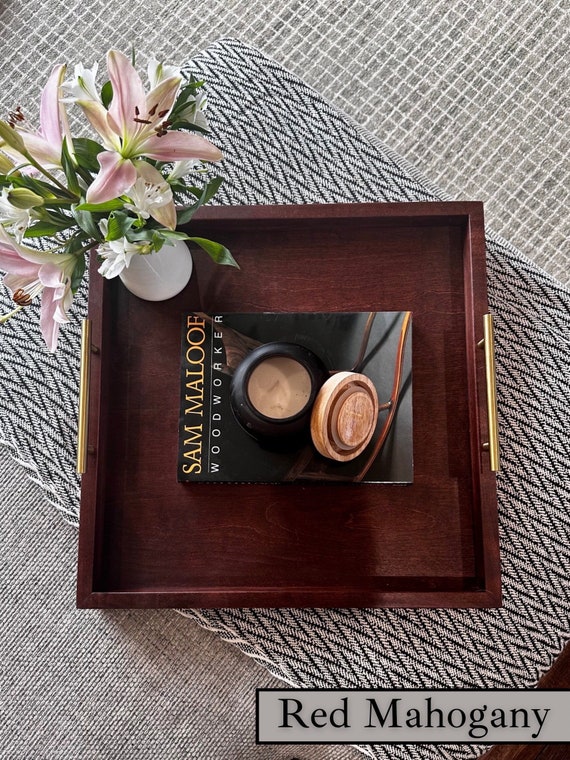 Wood Tray for XXL Ottoman High Quality Best Seller Handcrafted Square or Rectangle With Handles Furniture Serving Tray Etsy Canada
