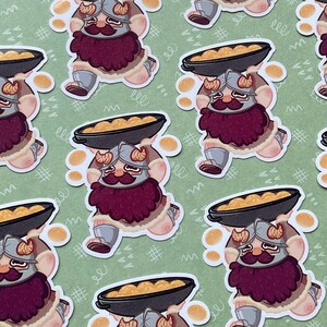 Senshi With Bread From Dungeon Meshi - Vinyl Sticker 45 X 50 Mm - Etsy