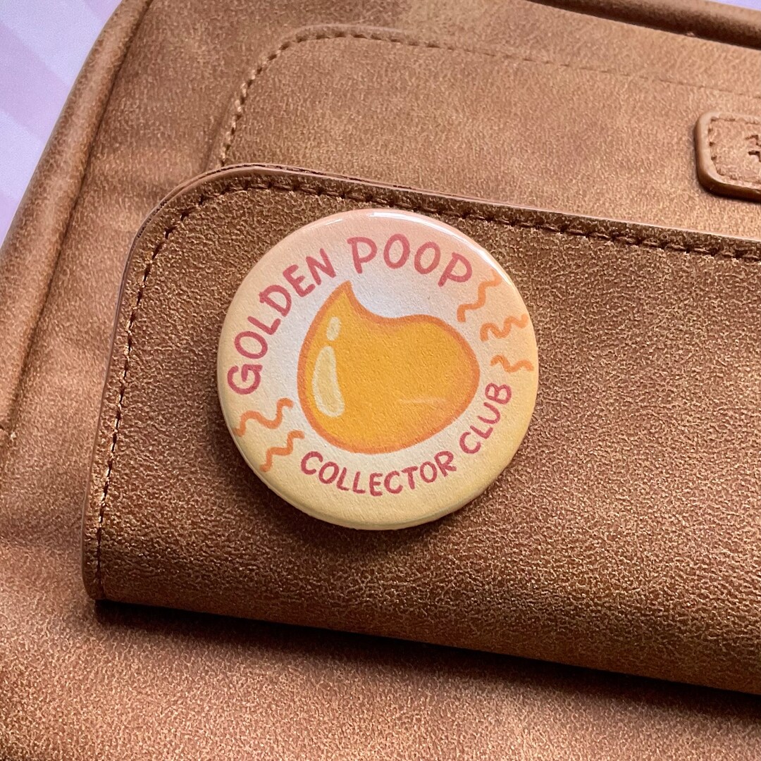 Golden Poop Collector Club Zelda Korok Seeds Insignia de botón 38 mm ...