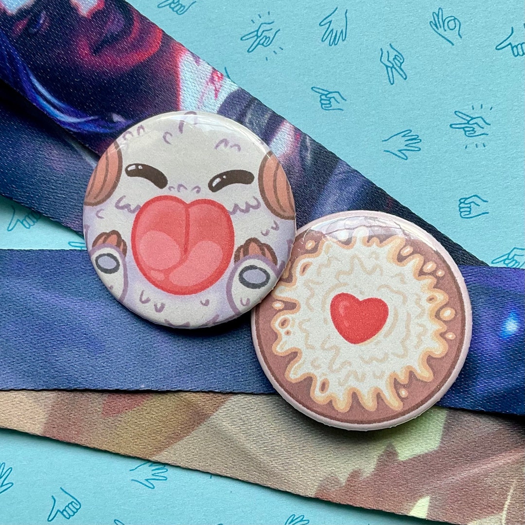 Sweet Poro and Snack League of Legends Two Button Pins 38 Mm Set - Etsy