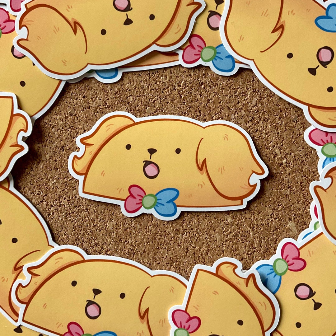 Suprised Sticky - Bee and Puppycat Vinyl Sticker 55 X 30 Mm - Etsy