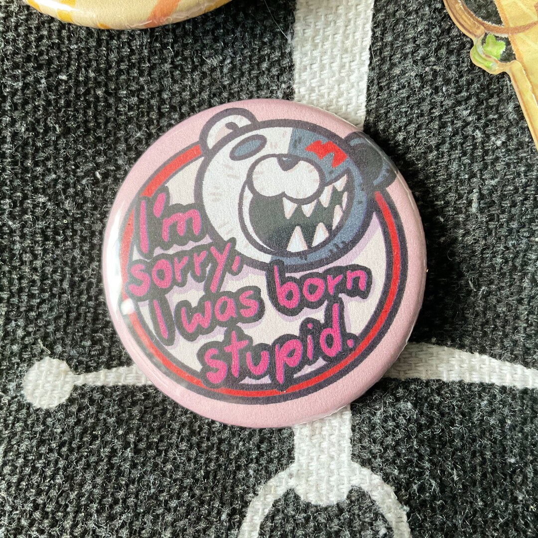 Monokuma Danganronpa Button Badge 38 Mm - Etsy
