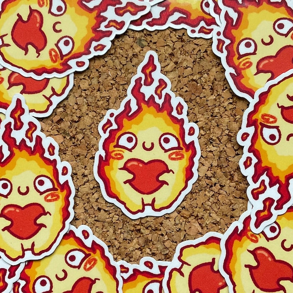 Fire Demon Ghibli Sticker - Etsy
