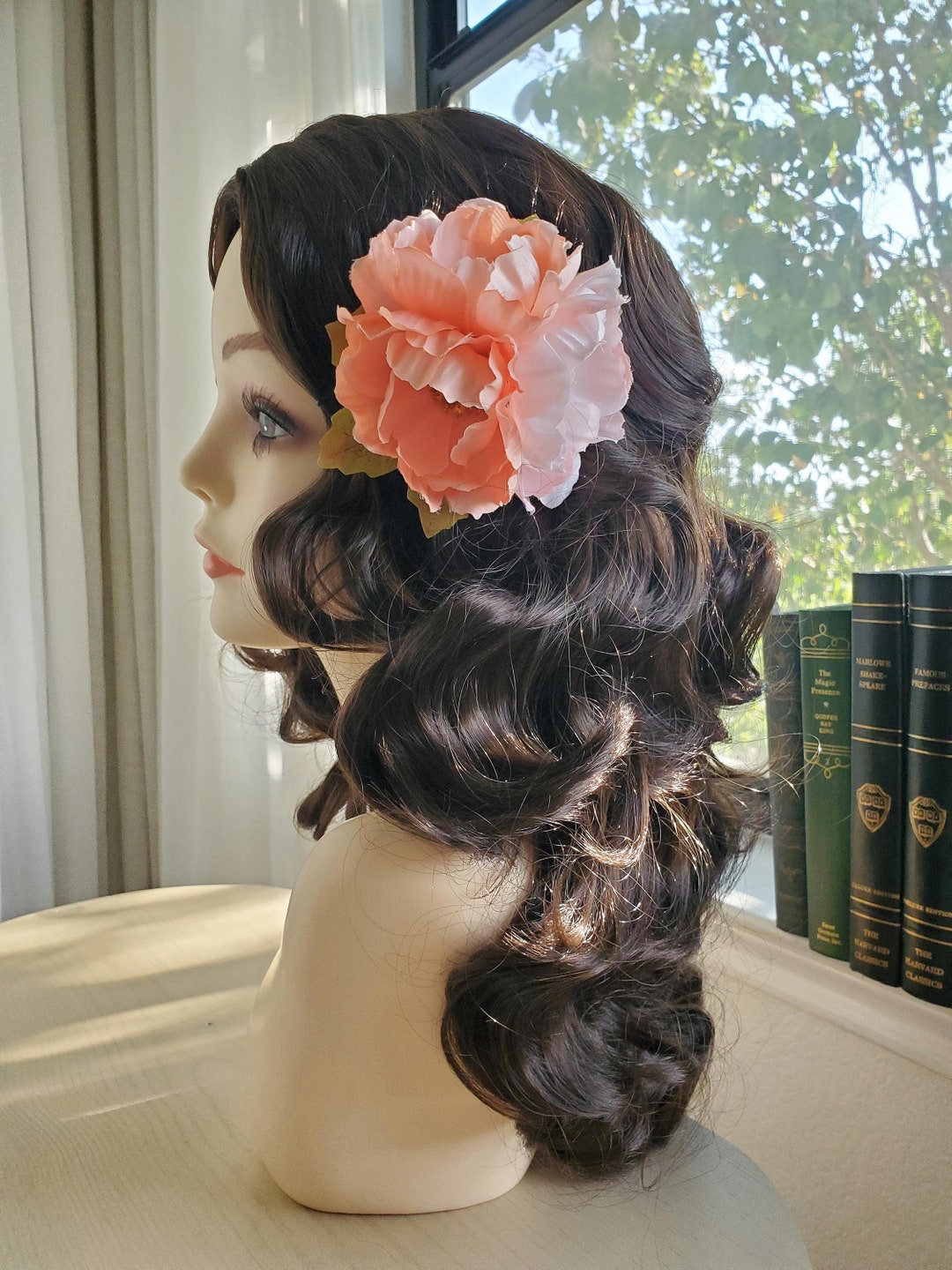 Pink Triple Poppy Tropical Vintage Pinup 1940s 1950s 1960s Hair Flower ...