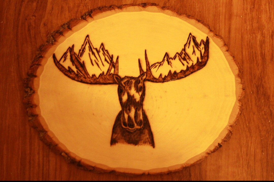Moose Wood Burning - Etsy
