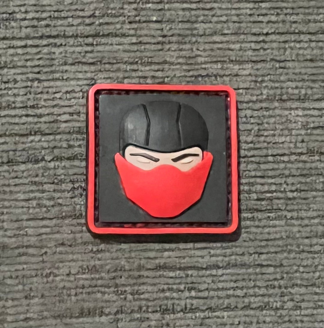 Red Ninja - PVC Ranger Eye Hook and Loop Morale Patch - Etsy