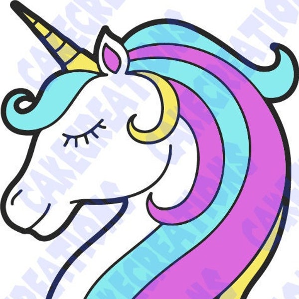 Unicorn Head - Etsy