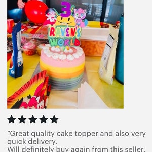 Cake Topper Ryan's World 3d Cake Topper With Ryans World Characters ...