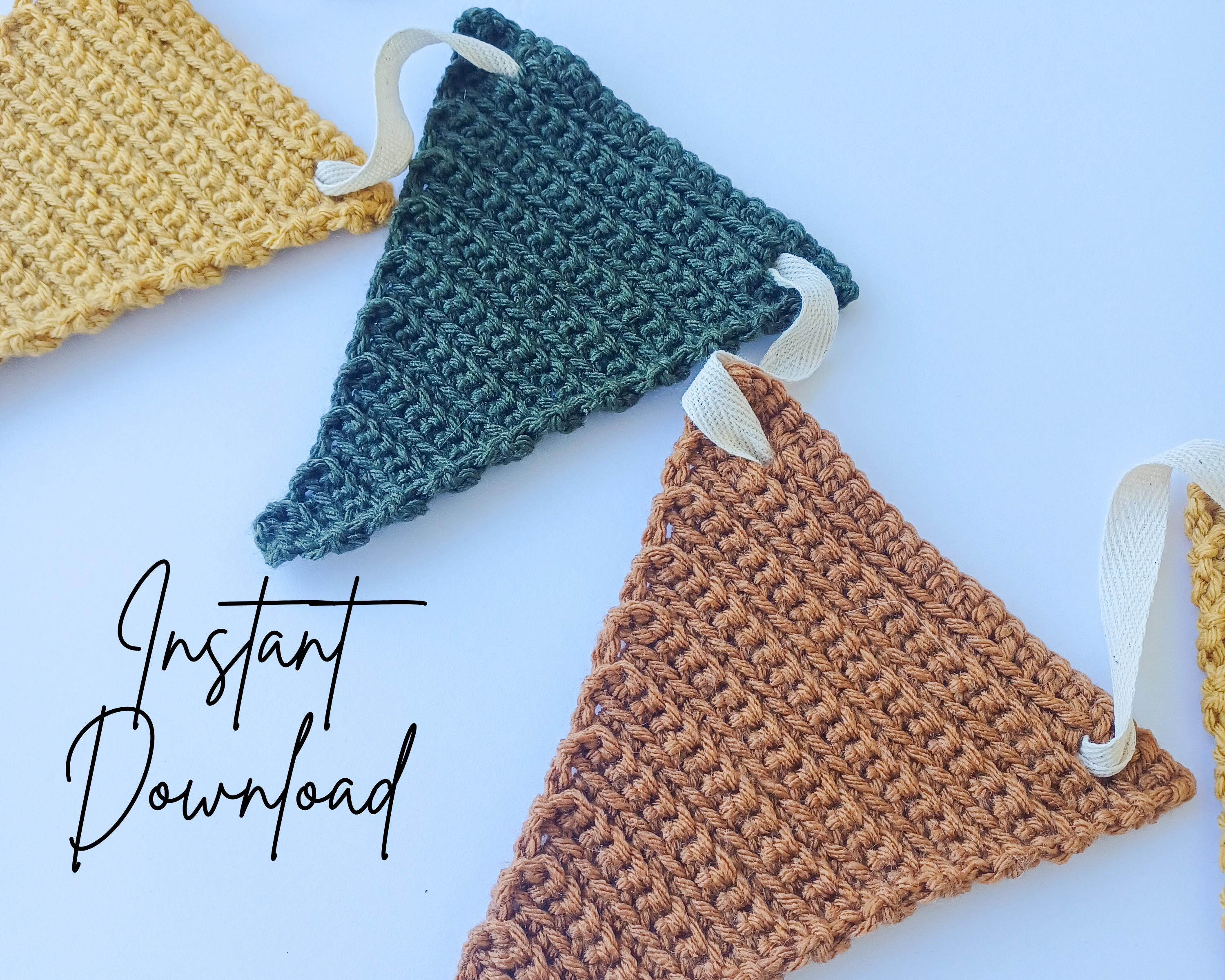 Crochet Bunting Pattern: Beginner-friendly Nursery & Party Decor (PDF ...