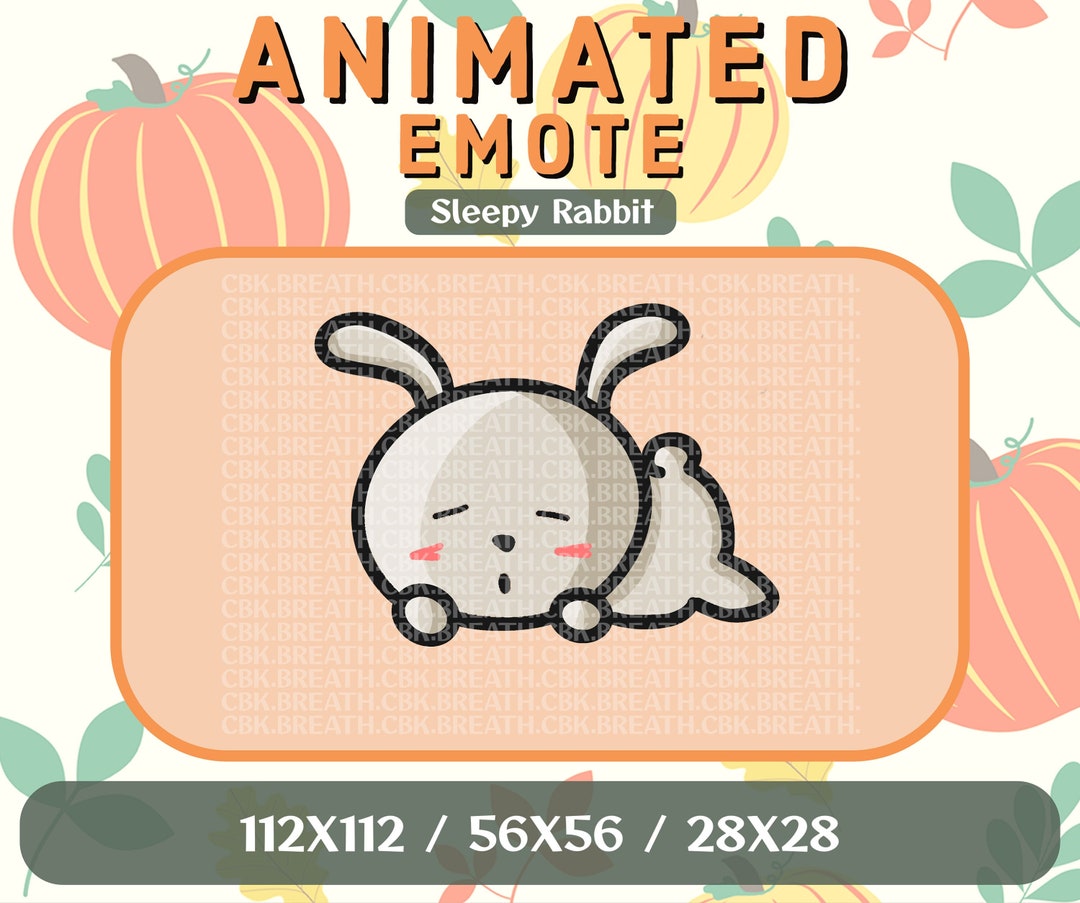 Buy Animated Rabbit Sleeping ZZZ Emote for Twitch or Discord Online in ...