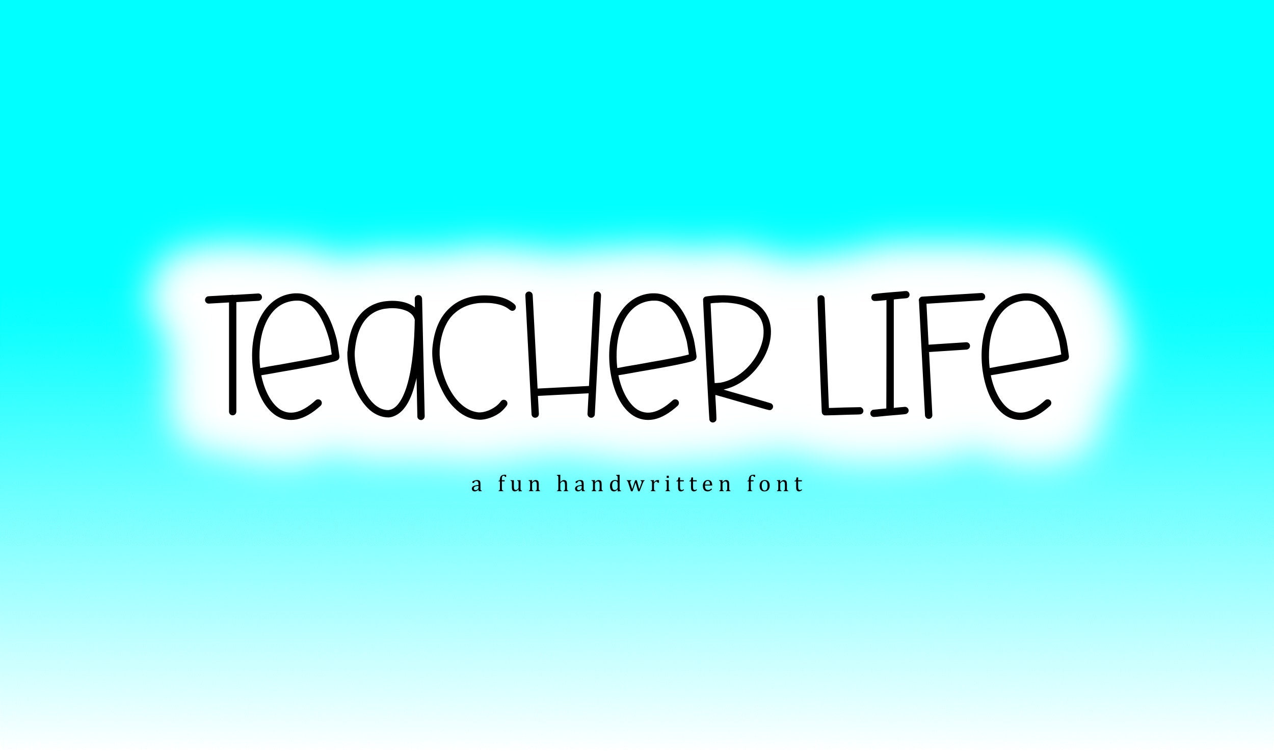 Teacher Life Font, Font Download, Digital Font, TTF/OTF, Smooth Font ...