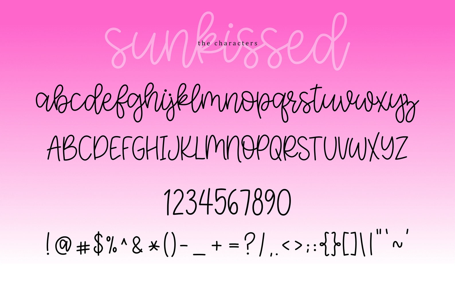 Sunkissed Font, Font Download, Digital Font, TTF / OTF, Smooth Font, Cricut Font, Handwritten ...
