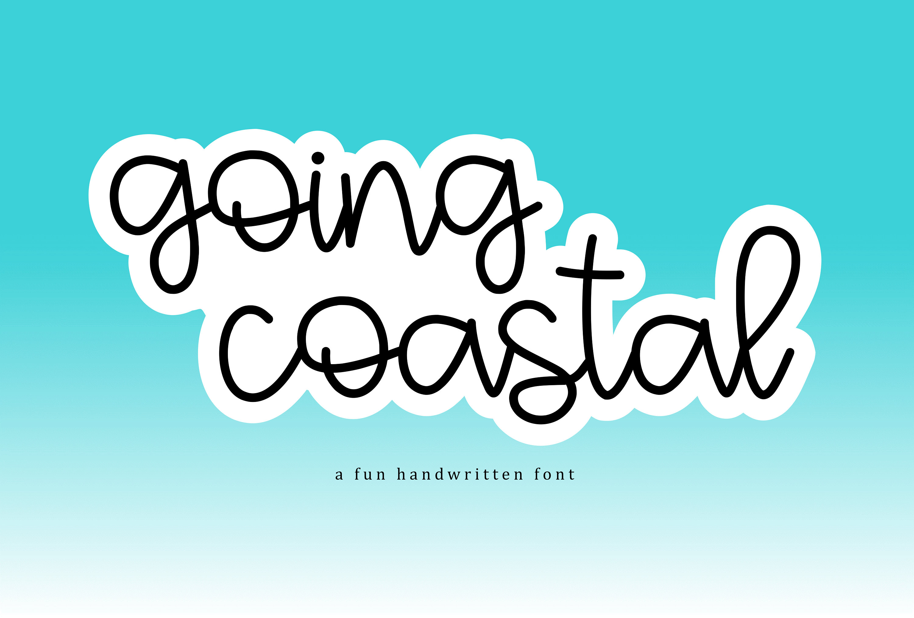 Going Coastal Font Font Download Digital Font TTF / OTF - Etsy