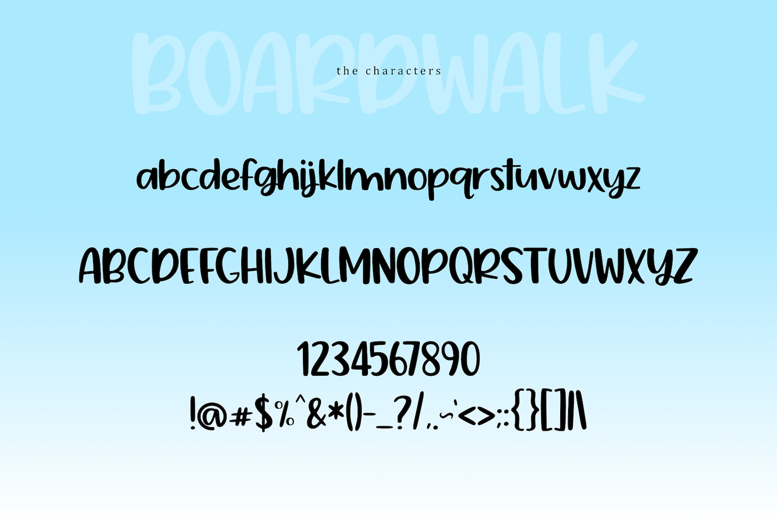 Boardwalk Font Font Download Digital Font TTF / OTF Smooth | Etsy
