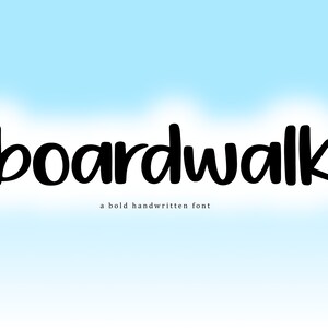 Boardwalk Font, Font Download, Digital Font, TTF / OTF, Smooth Font ...