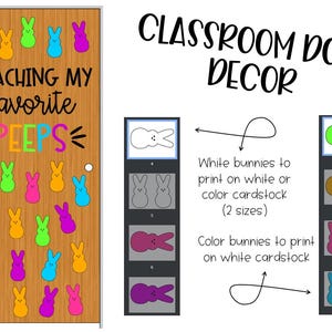 Peeps Classroom Door Decor - Etsy