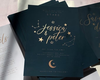 Star Wedding Invitation - Etsy