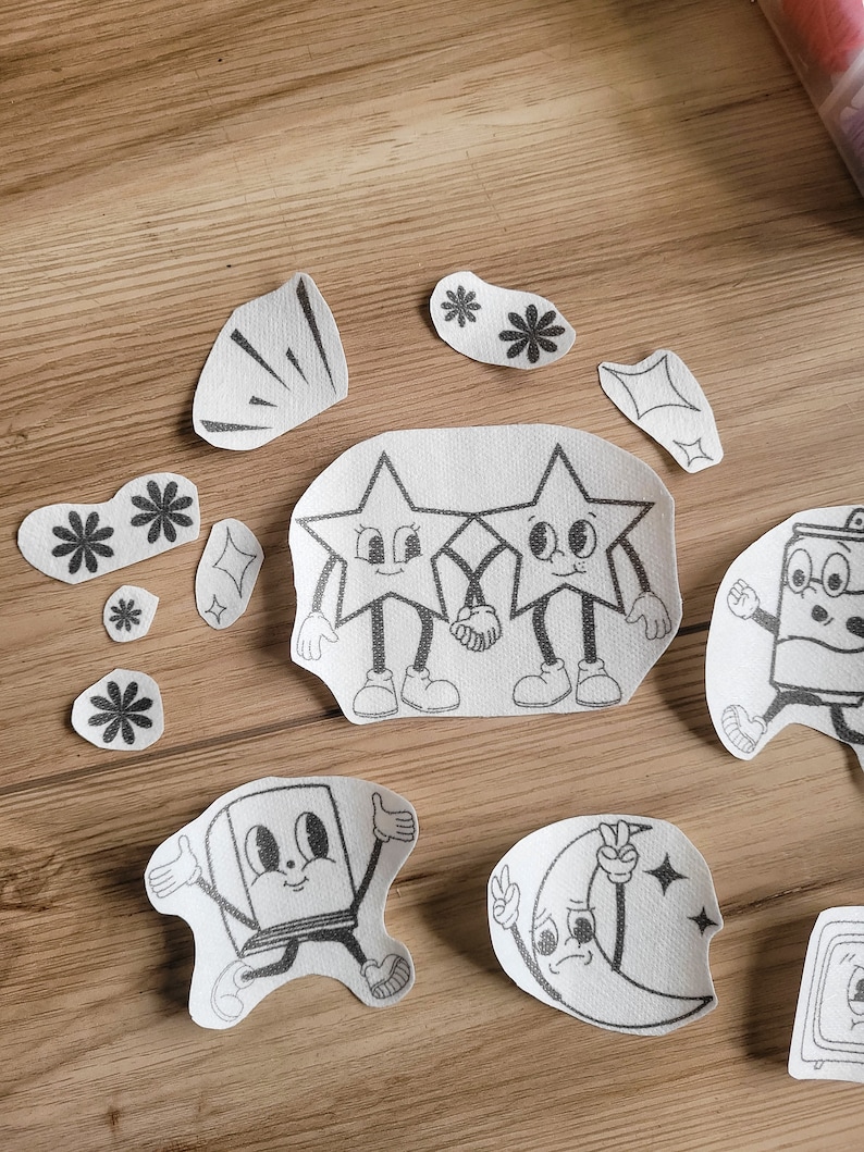 Retro Cartoon Stick and Stitch Embroidery Patterns, Vintage Theme ...