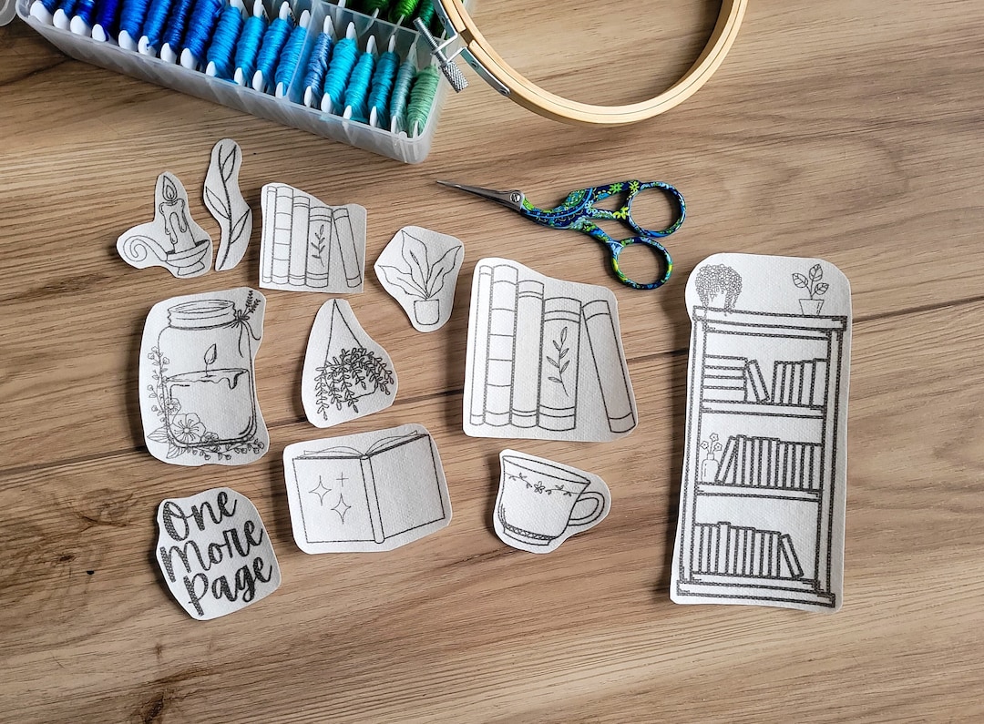 Bookish Stick and Stitch Embroidery Patterns for Crafters - Etsy