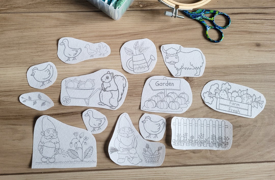 Whimsical Farm Stick and Stitch Embroidery Patterns, Stocking Stuffers ...