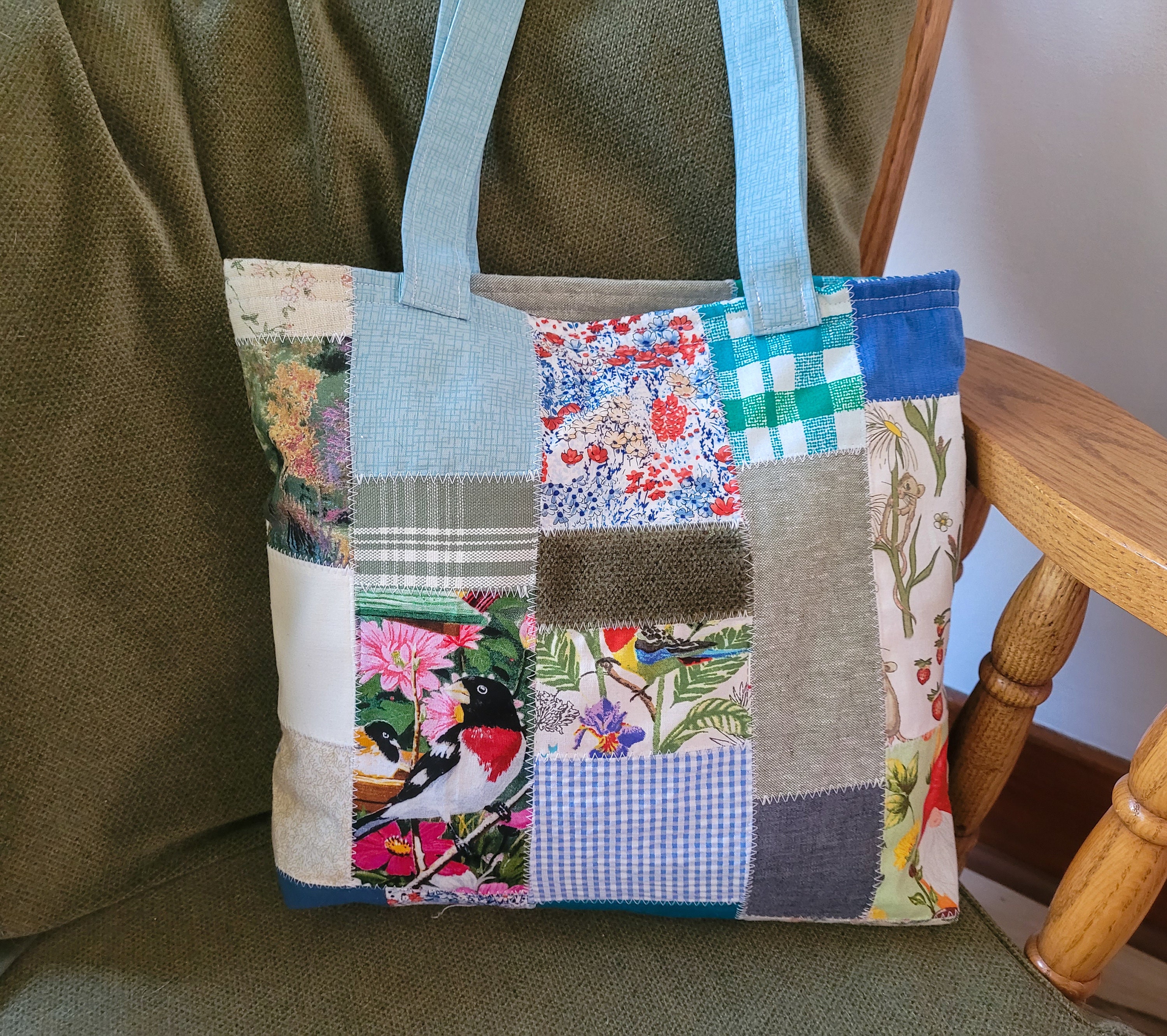 Handmade Patchwork Tote Bag, Market Bag, Christmas Gifts for Her ...