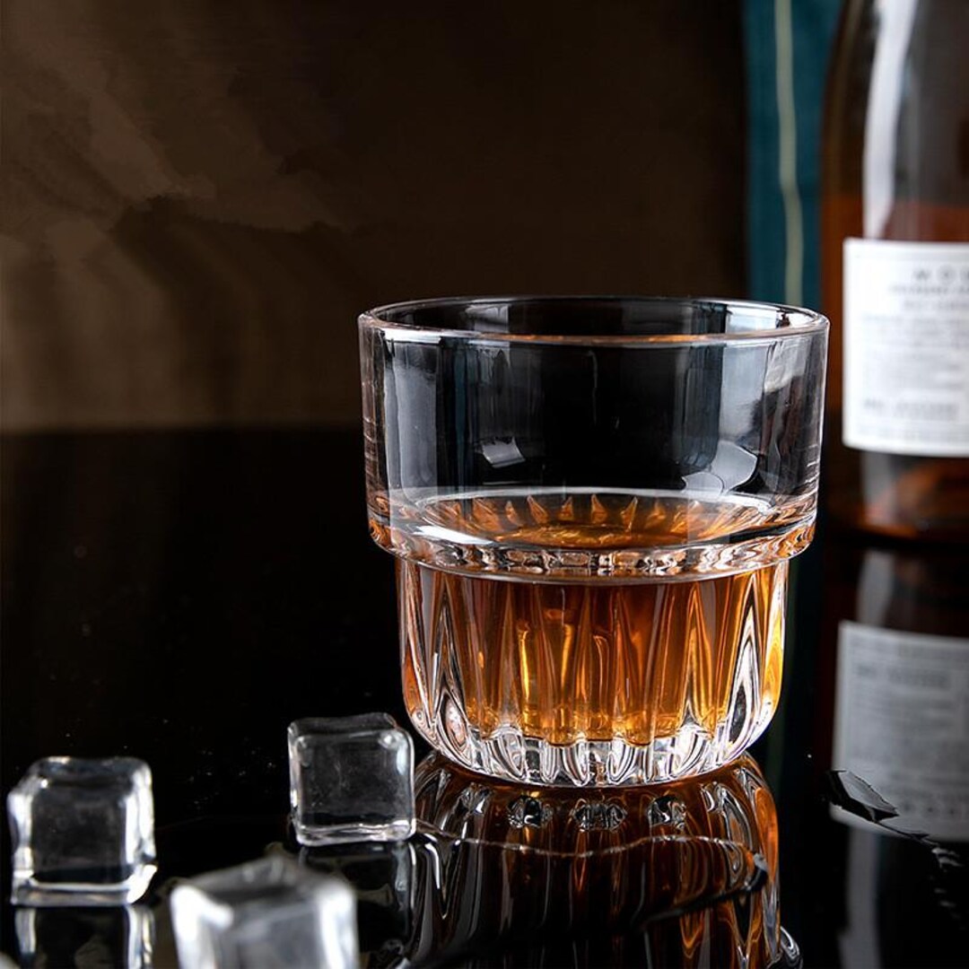 Vintage Style Stacking Set of 2 Double Rocks Old Fashioned Lowball ...