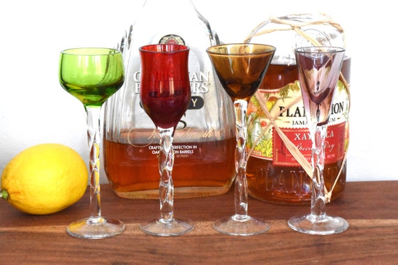 Show Your Colors Vintage Mixed Mini Cordials Delicate Rainbow - Etsy