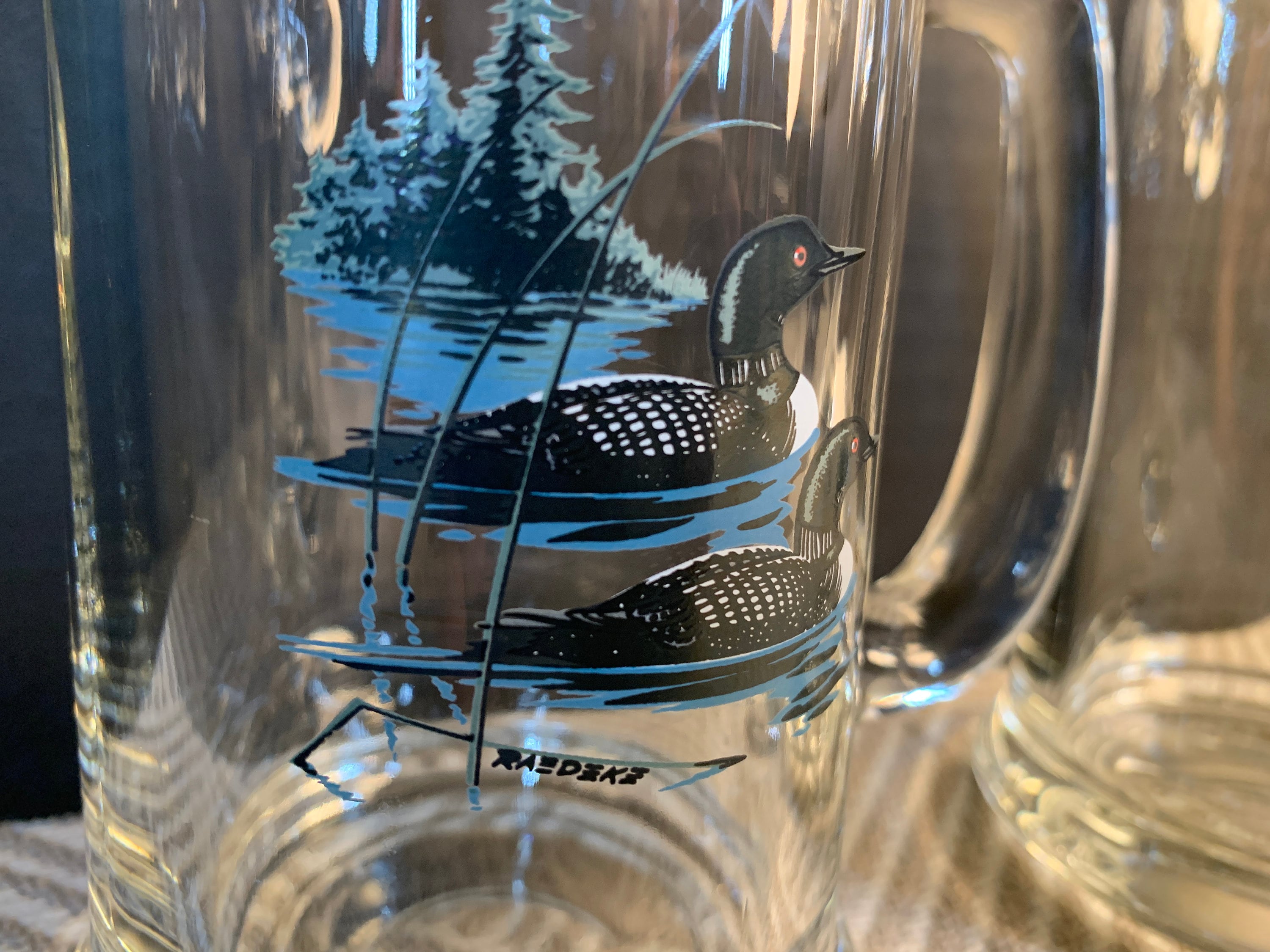 Vintage Jerry Raedeke Ducks Mallards Game Bird Beer Mugs - Etsy