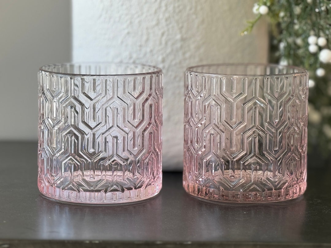 Vintage Style Gorgeous Light Pink Textured Design - Set of 2 - Rocks ...