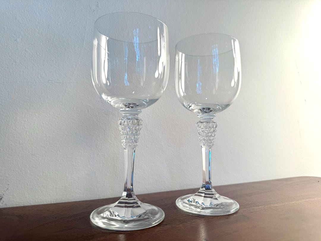 Set of 2 Schott Zwiesel Wine Glasses Solitair Pattern Goblets, 6 7/8 ...