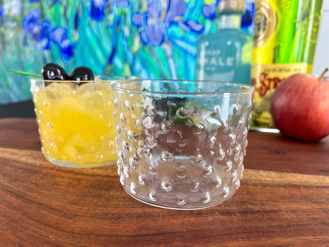 Vintage Style - Hobnail Bohemian Style - Set of 2 - Short Rocks Old ...