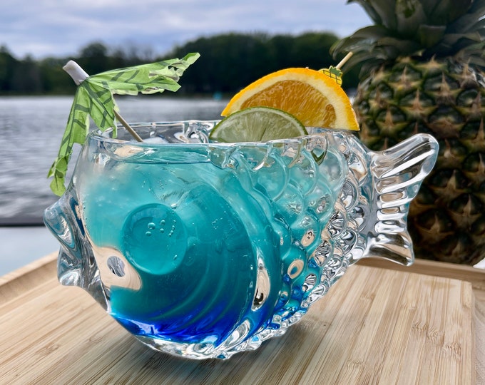 Woodgrain Carved Moai Tiki Mug handmade - Etsy