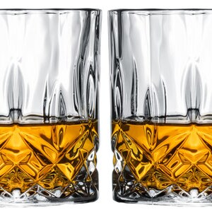 2 Vintage Cut Diamond Style Set of 2 Faceted Classic Rocks Old ...