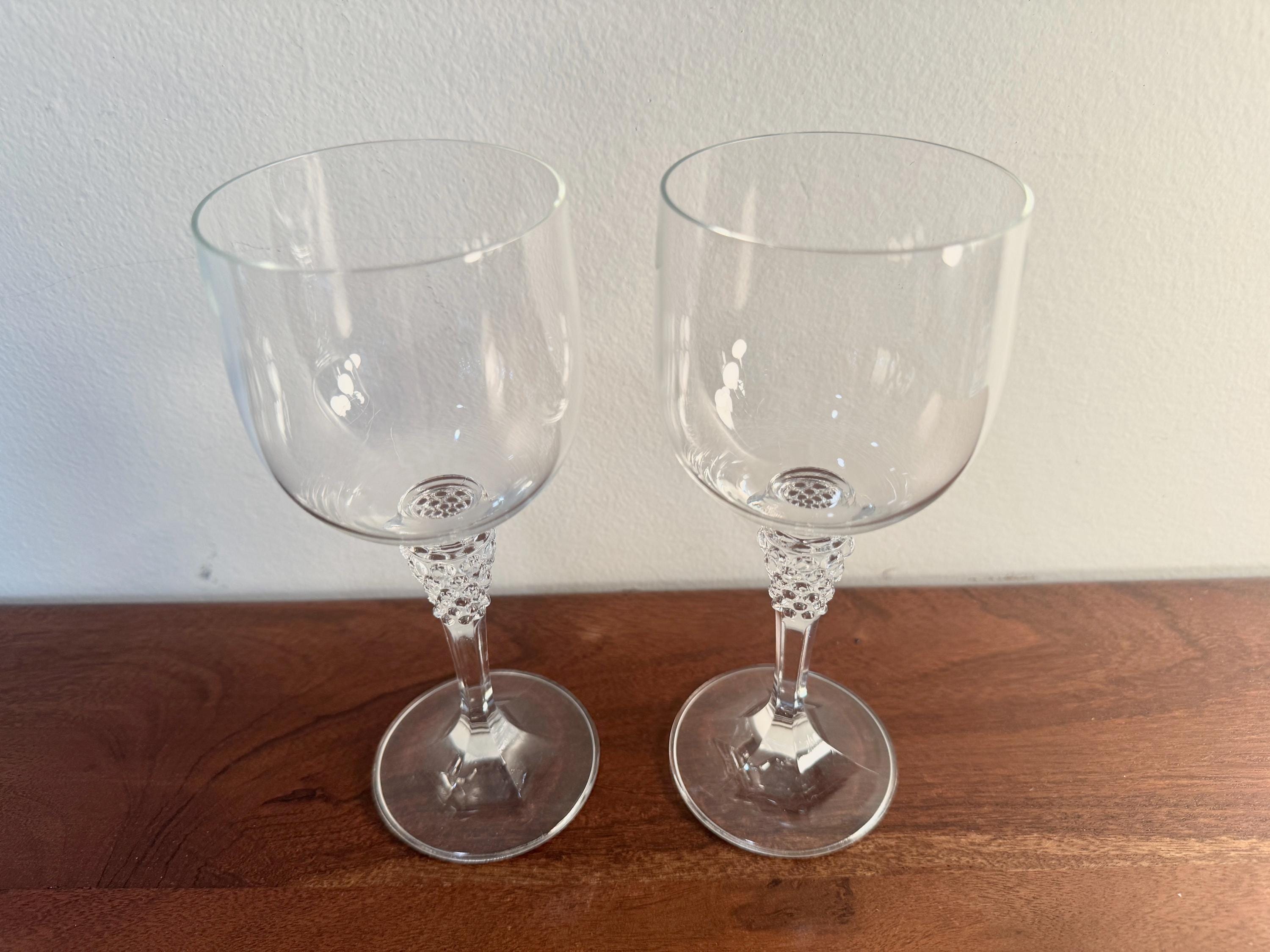 Set of 2 Schott Zwiesel Wine Glasses Solitair Pattern Goblets, 6 7/8 ...