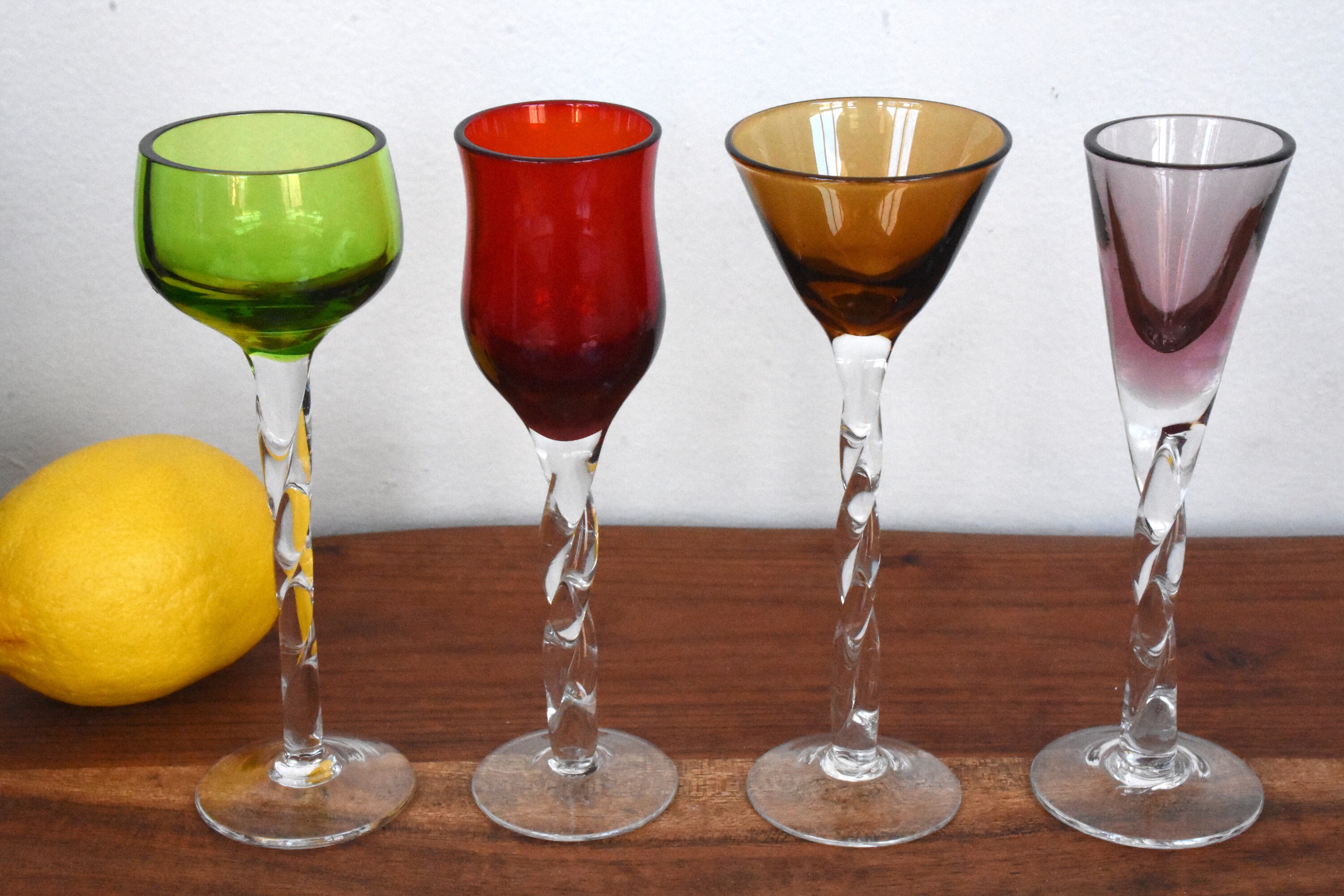 Show Your Colors Vintage Mixed Mini Cordials Delicate Rainbow | Etsy