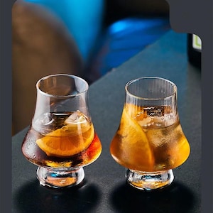 Deluxe Bourbon Whiskey Glass Snifters, Set of 2 Glen Cairn, Narrow Rim ...