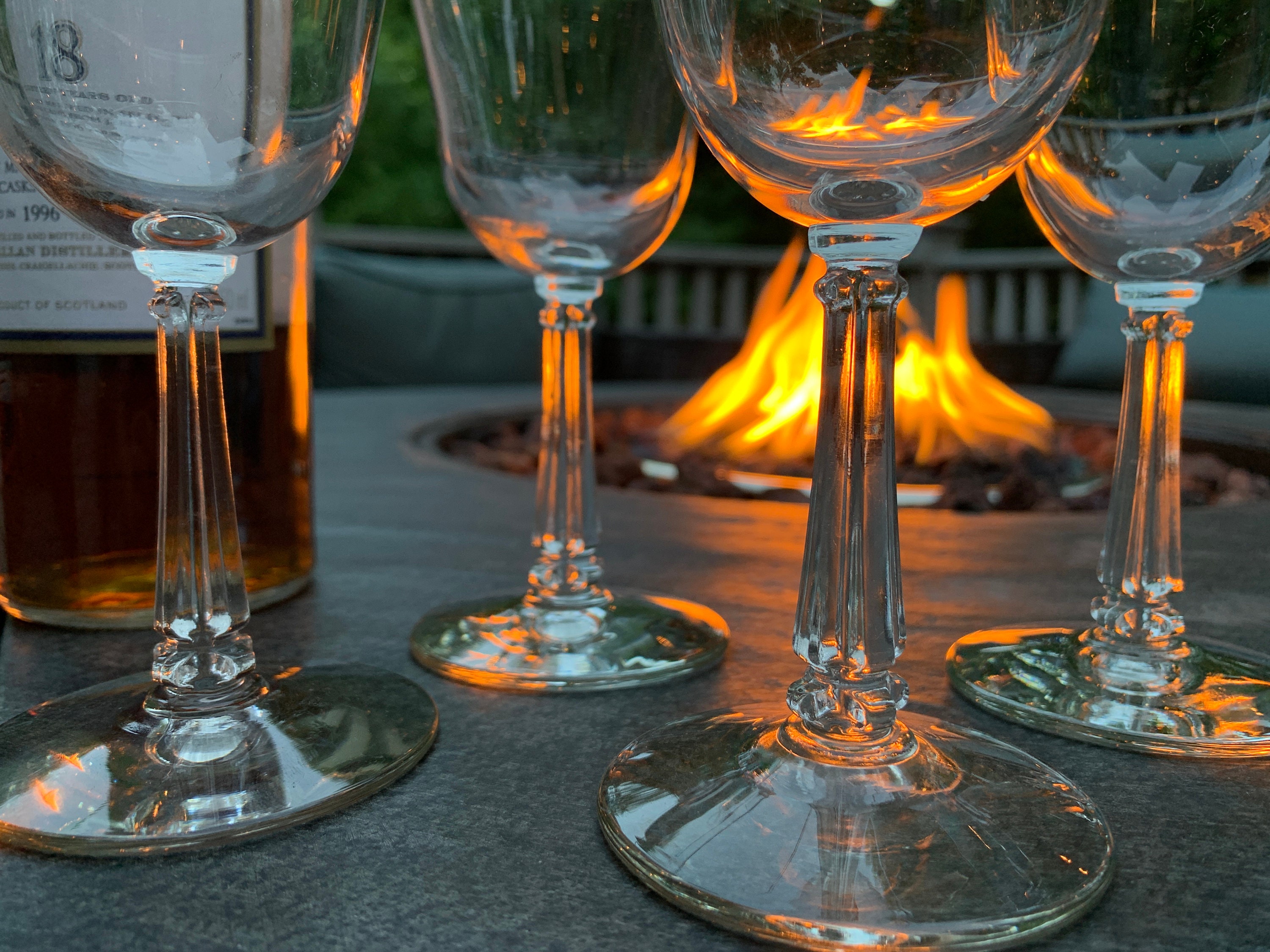 Vintage Faceted Stem Crystal Craft Cocktail Glasses Set of 4 | Etsy