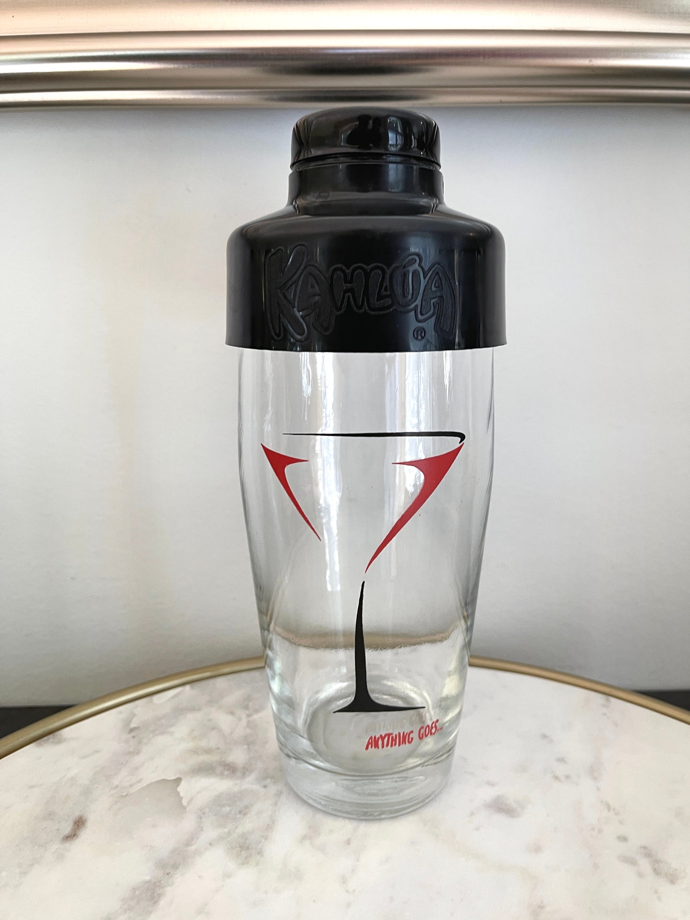 Vintage Glass KAHLUA Coffee Liqueur Cocktail Shaker Super | Etsy