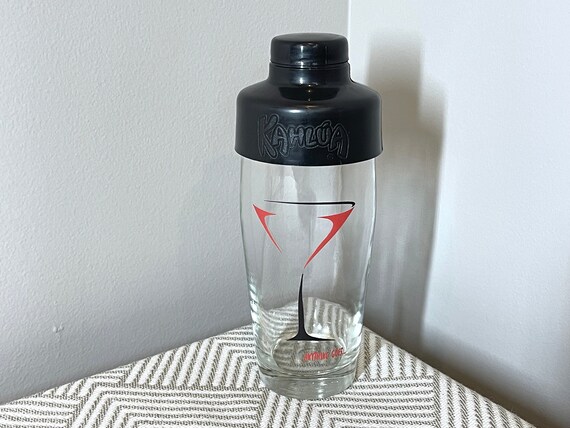 Vintage Glass KAHLUA Coffee Liqueur Cocktail Shaker Super | Etsy