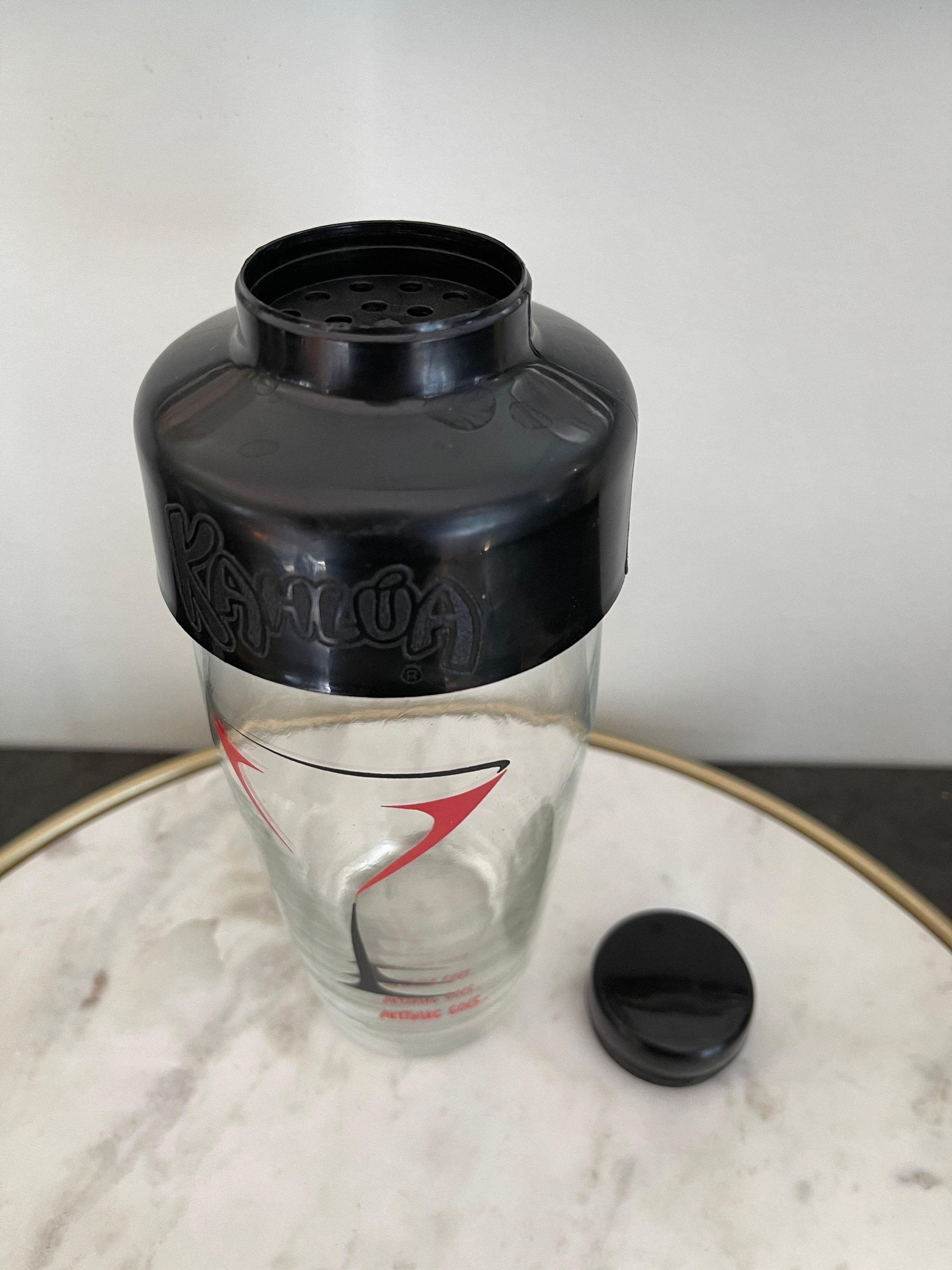 Vintage Glass KAHLUA Coffee Liqueur Cocktail Shaker Super | Etsy