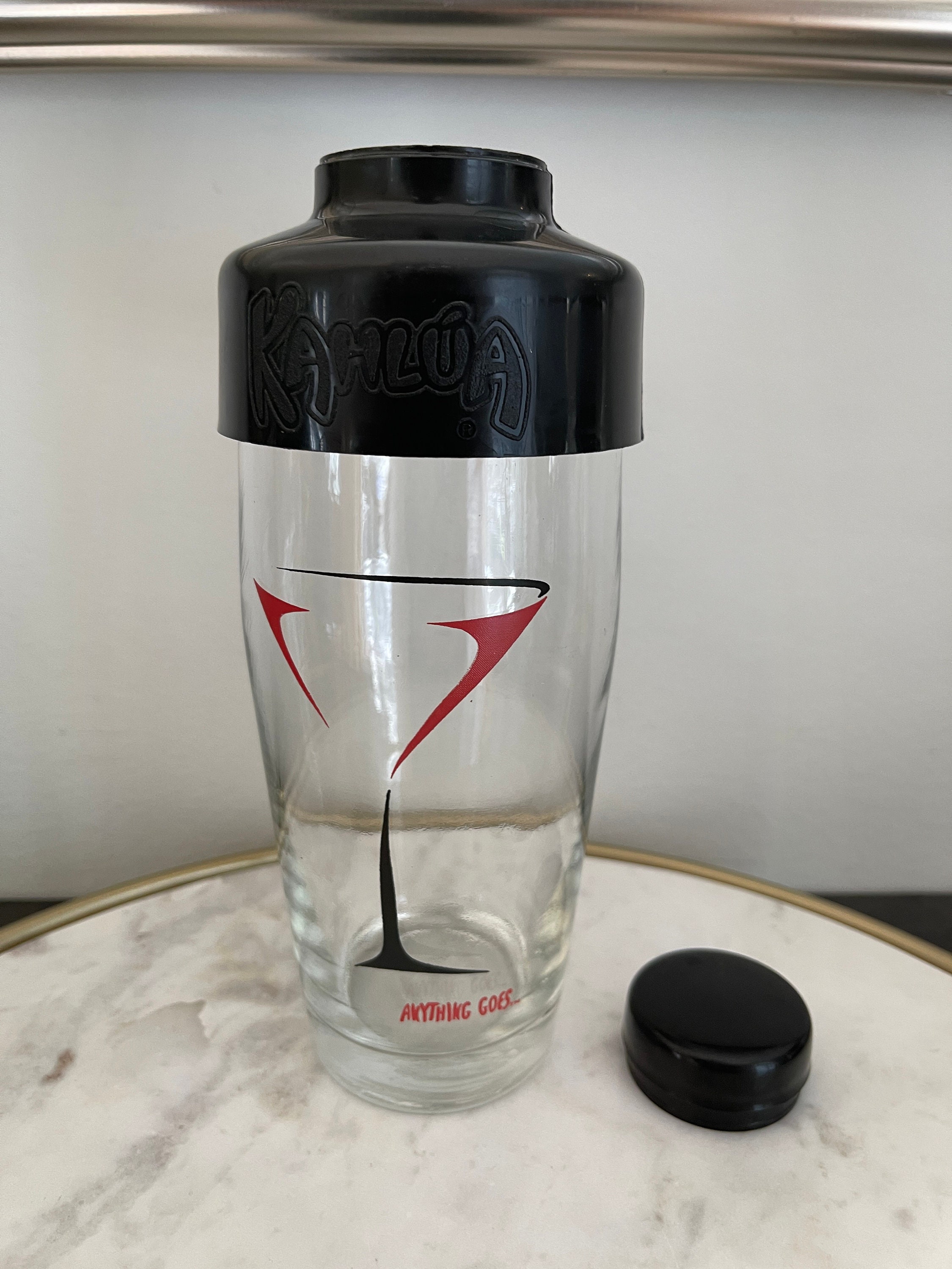 Vintage Glass KAHLUA Coffee Liqueur Cocktail Shaker Super | Etsy