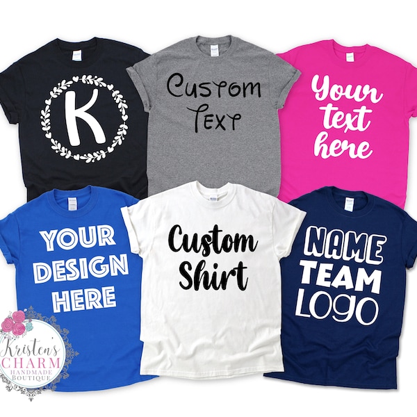 Custom Logo T Shirts - Etsy