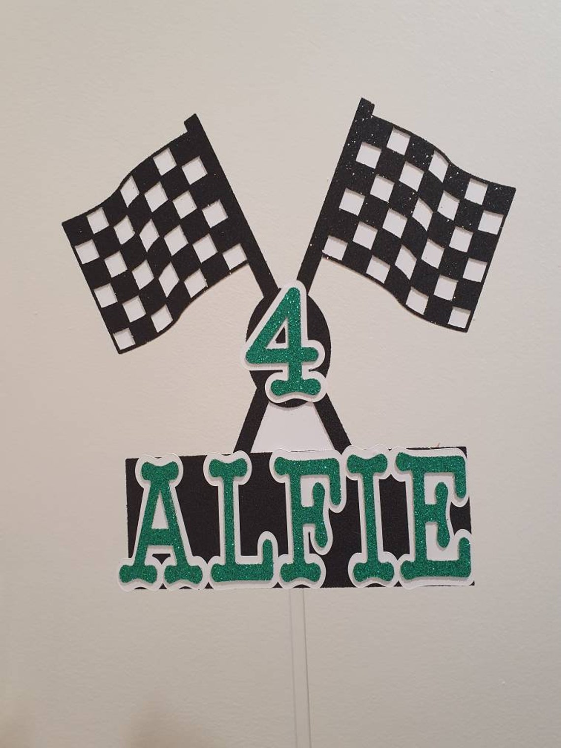 Racing Flag Cake Topper SVG Ideal for Cricut - Etsy