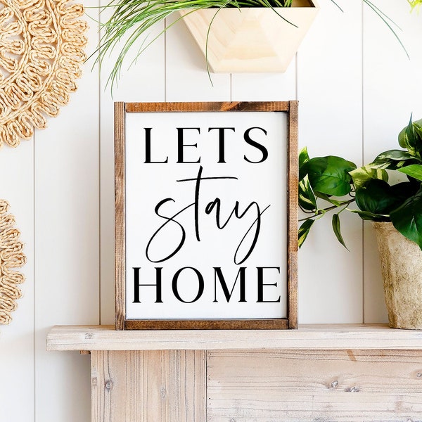 Lets Stay Home - Etsy