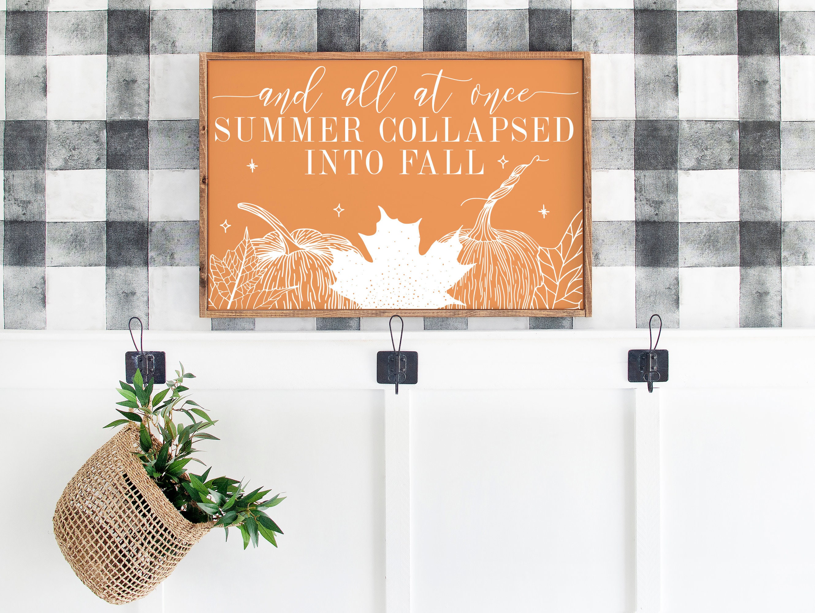 And All at Once Summer Collapsed Into Fall Svg Fall Sign - Etsy