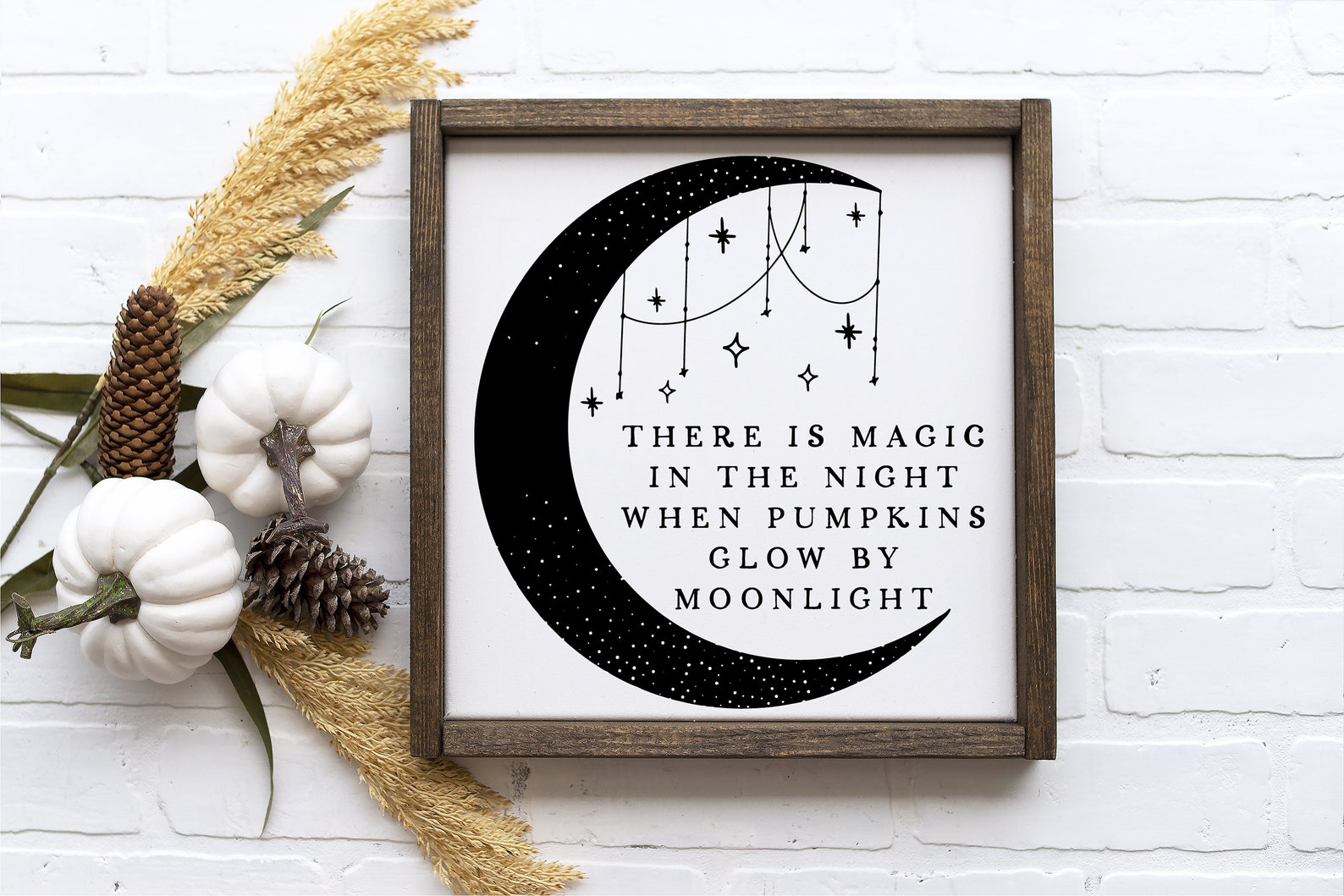 Halloween Magic Night SVG – Pumpkin, Moon, Farmhouse Sign (digital ...