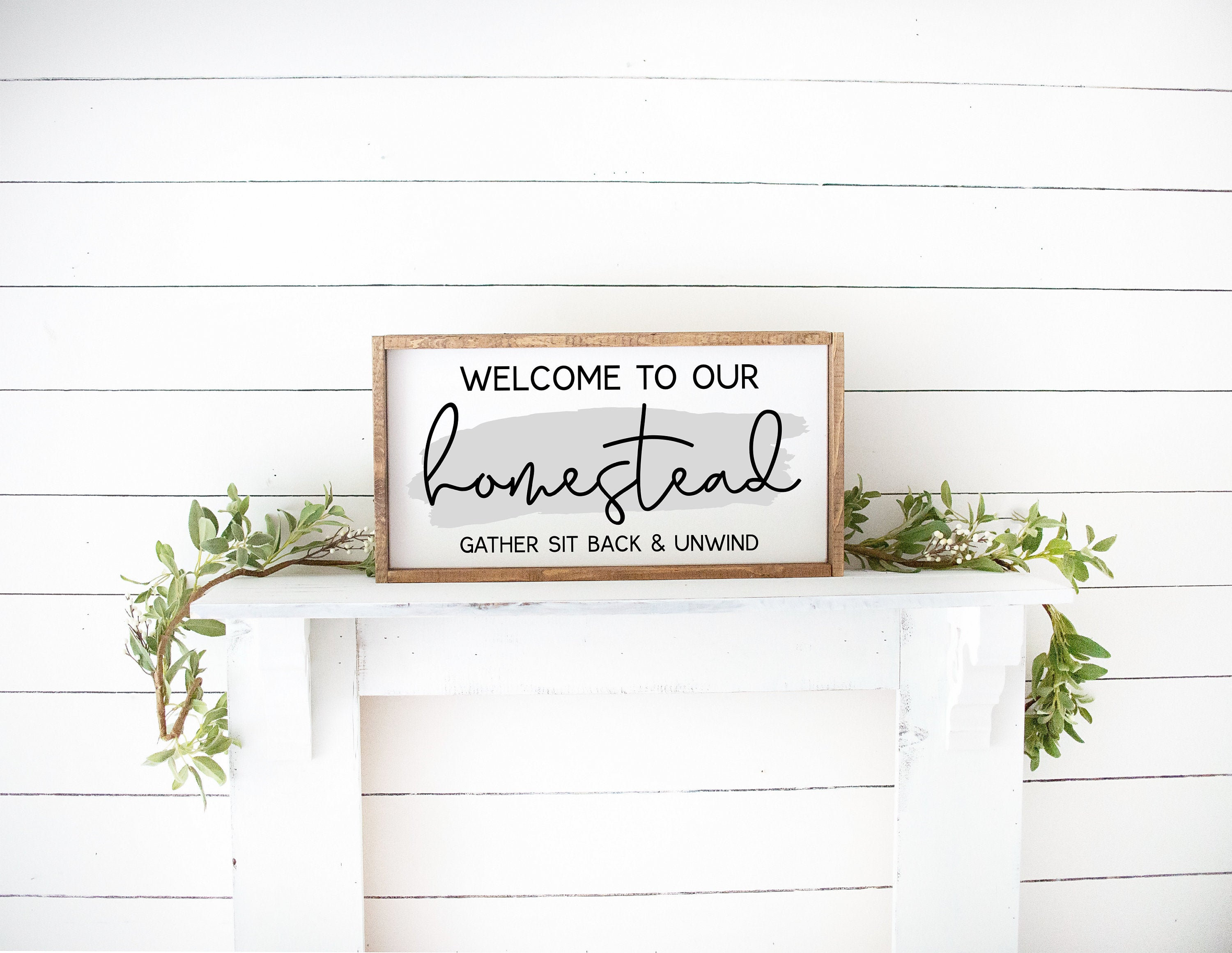 Welcome to Our Homestead - SVG Cut File, Welcome Sign Svg, Entryway ...