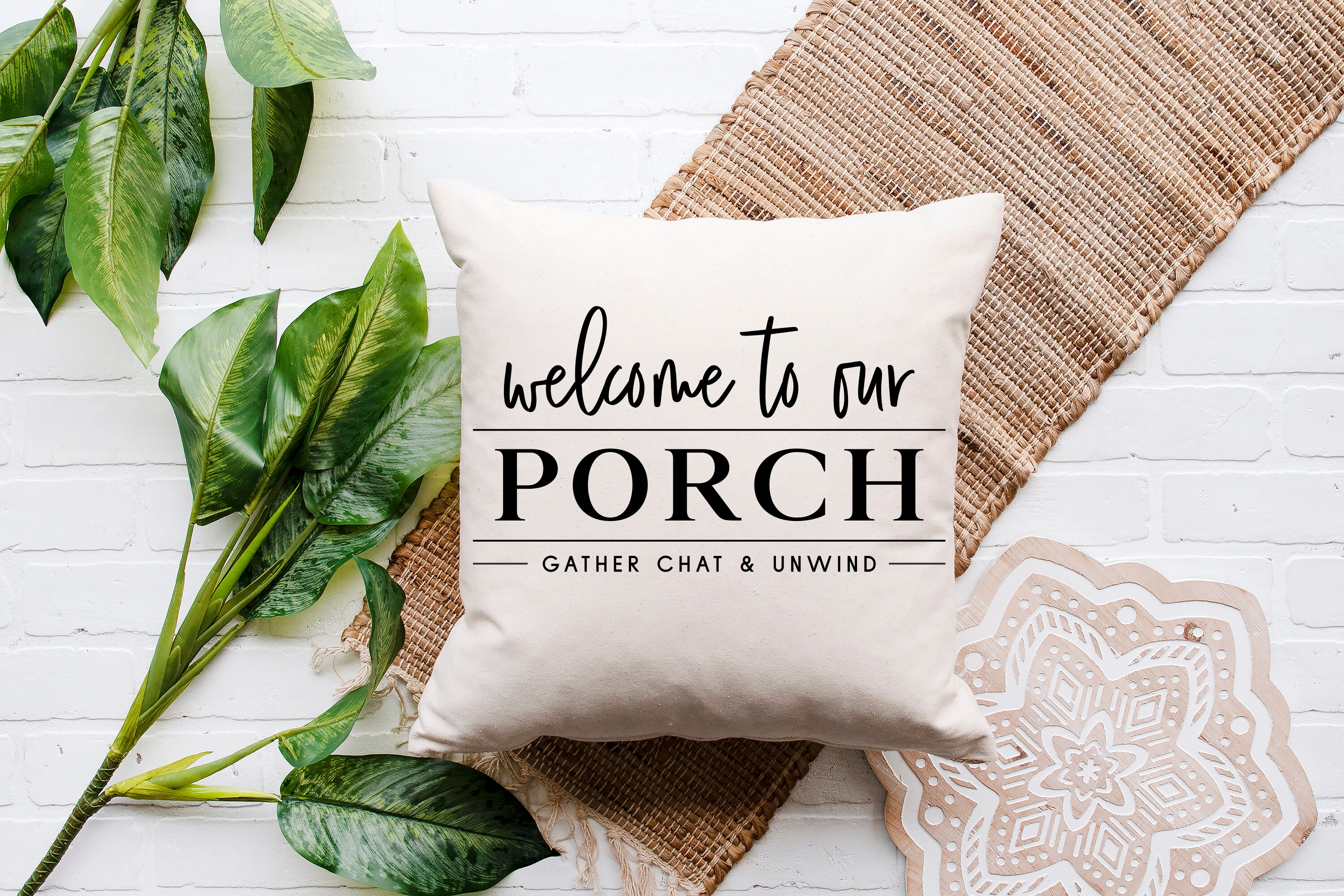 Welcome to Our Porch Svg Porch Sign Svg Outdoor Pillow Svg - Etsy Canada